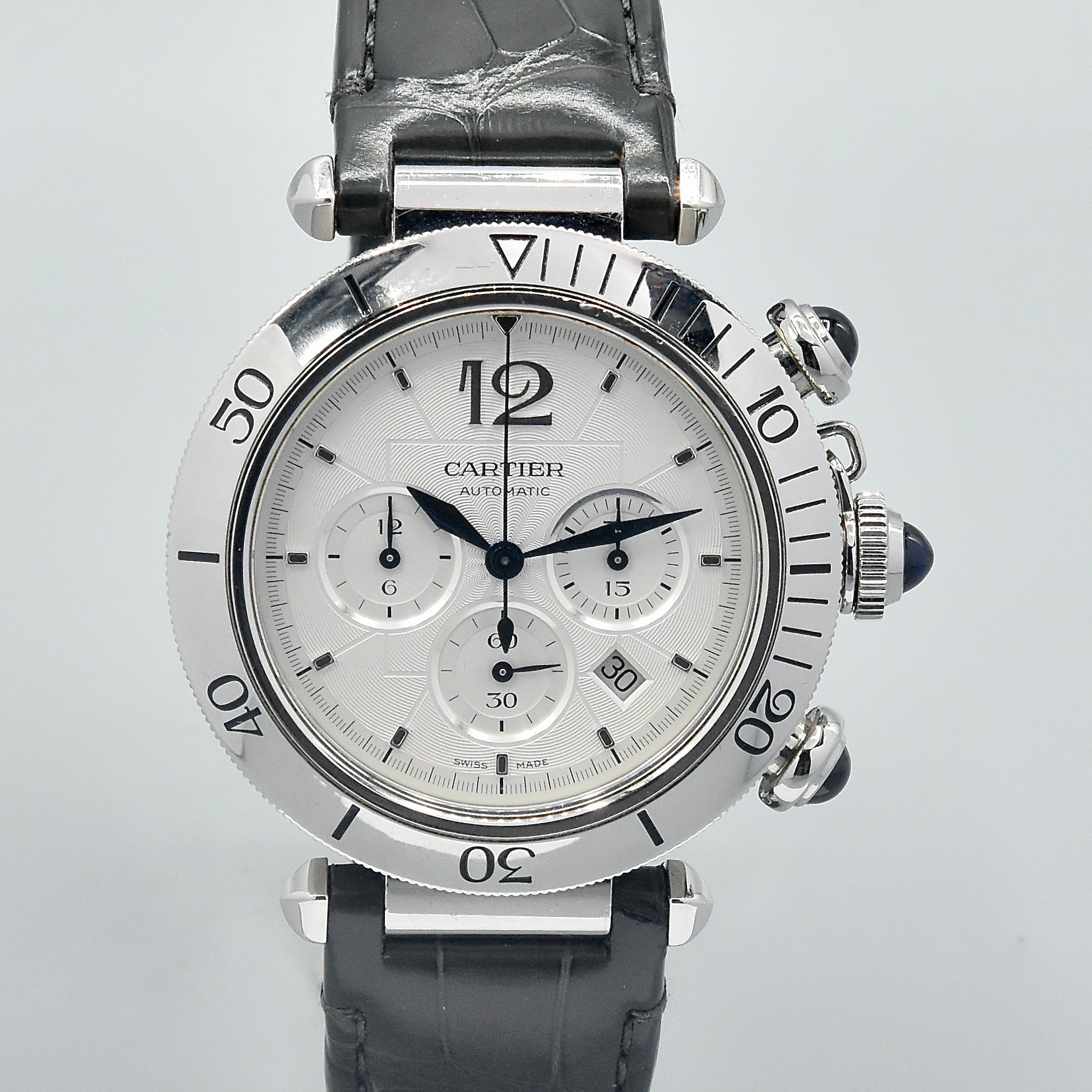 Cartier Pasha Chronograph Stainless Steel Full Set – Romain Rea